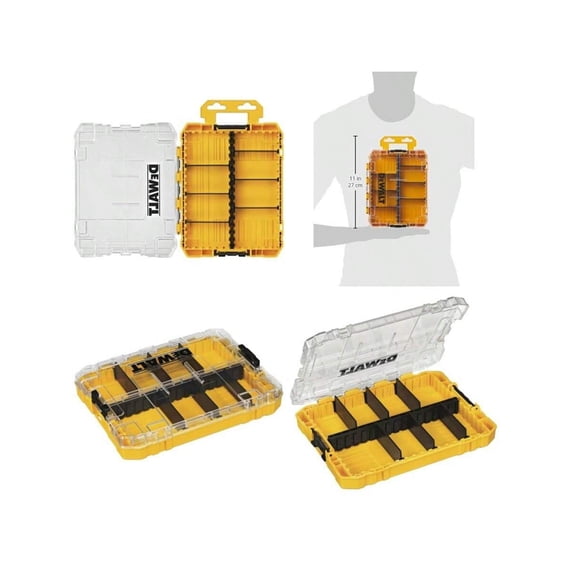 Small Parts Organizer Box for Hardware Storage, 2-Pack Double Sided ...