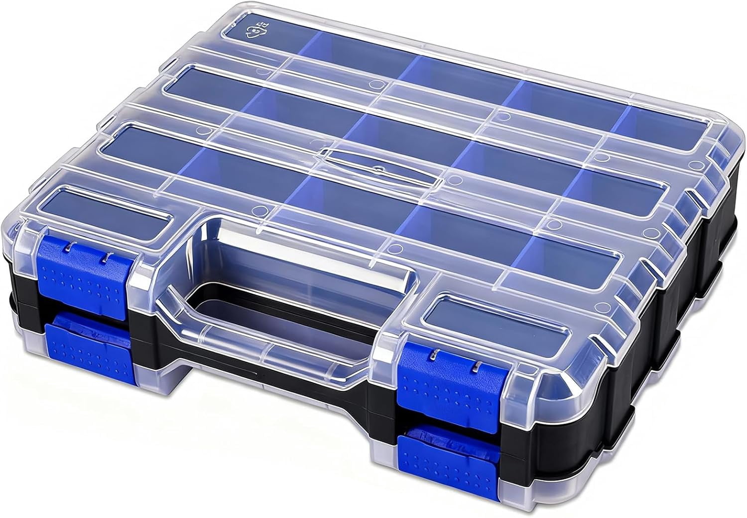 Small Parts Storage Case Tools Box Organizer Double Side 34 ...