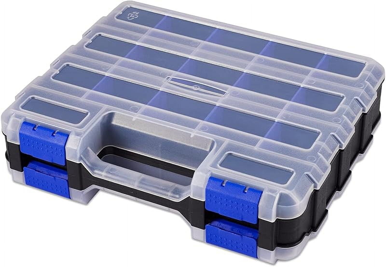 Small Parts Storage Case Tools Box Organizer Double Side 34 ...