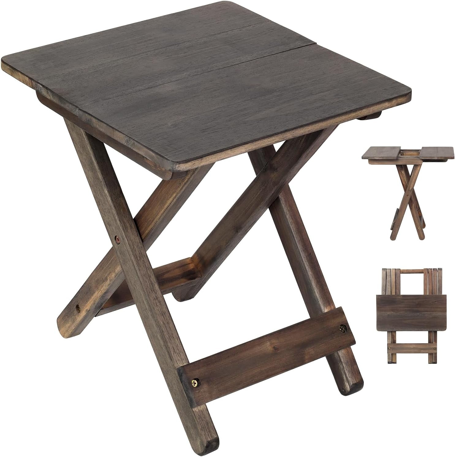 Small Patio Table, Outdoor Folding Side Table, Portable Side Table ...