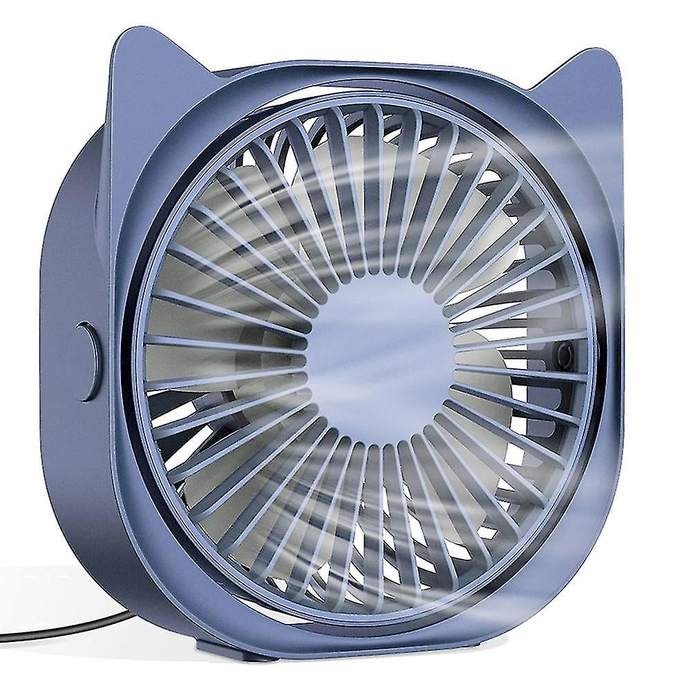 Small Personal Usb Desktop Cat Ear Fan, 3-Speed Portable Desktop ...