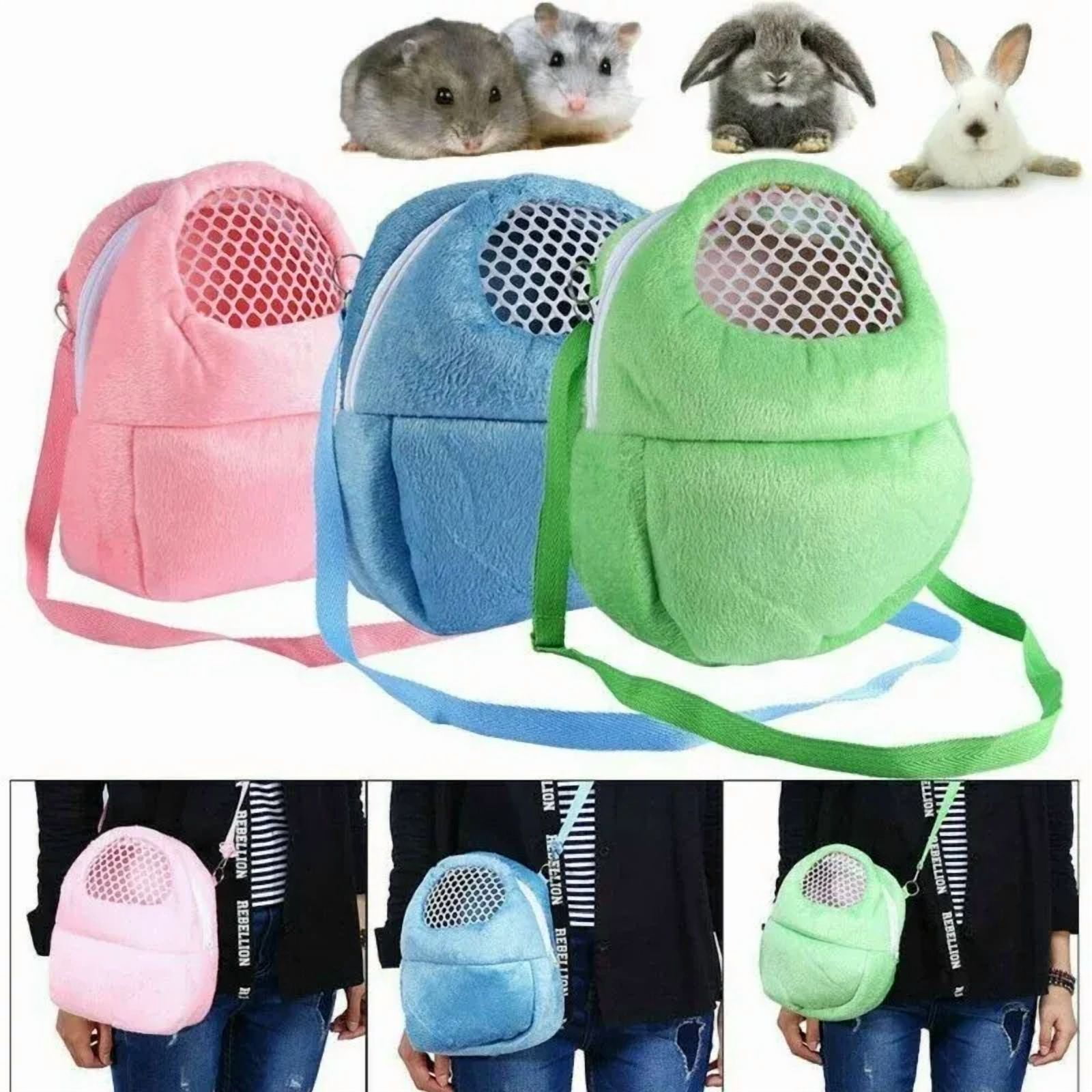 Small Pet Carrier Rabbit Cage Hamster Chinchilla Travel Warm Bags ...
