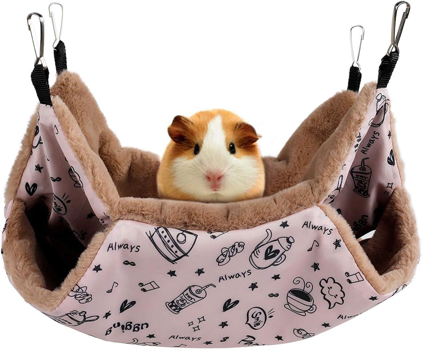 Small Pet Hanging Bunk Bed Warm Hammock Bed Cage Accessories Bedding ...