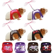 Adjustable Small Pet Hamster Leash Harness Set With Bells Ferrets ...