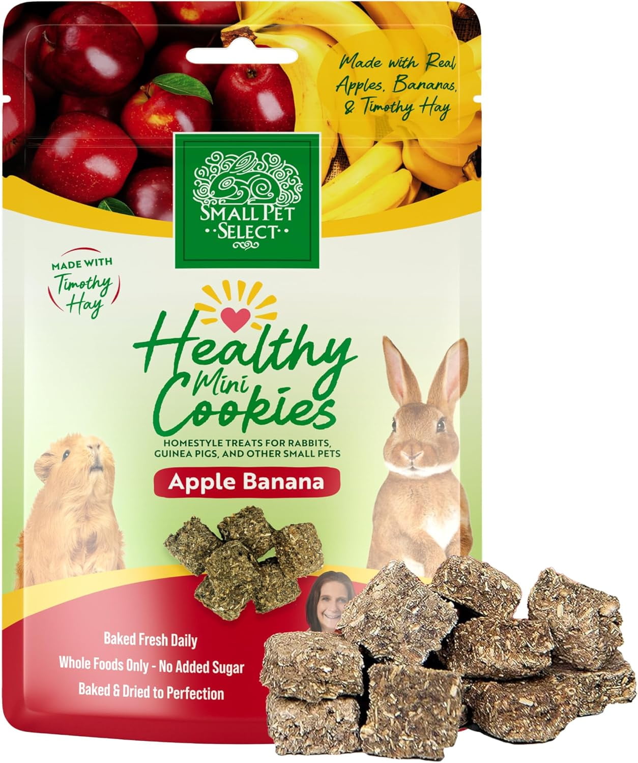 Small Pet Select Snackers Mini Cookies, Apple Banana, 2 oz - Walmart.com