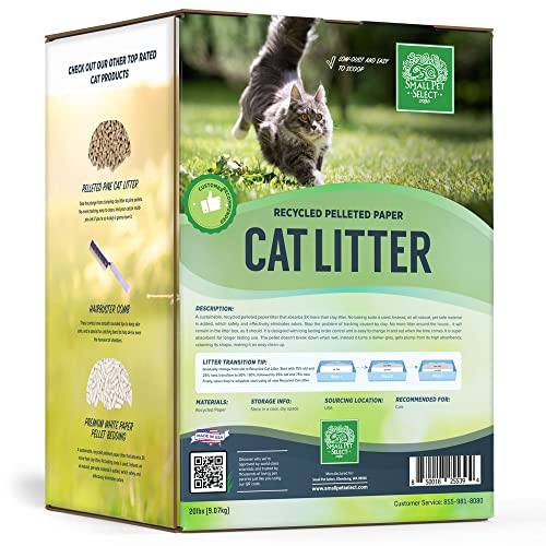Small Pet Select-Recycled Pelleted Paper Cat Litter, 20lb - Walmart.com