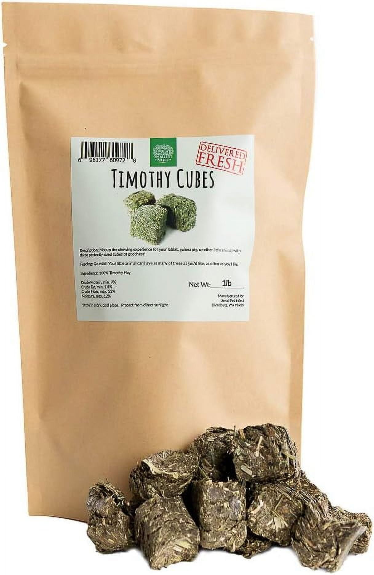Small Pet Select - Straight Timothy Hay Cubes - 100% All Natural ...