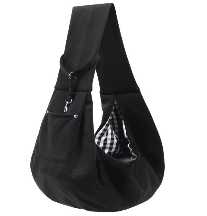 Small Pet Sling Carrier for Dog, Cat, Hands Free Reversible Shoulder ...