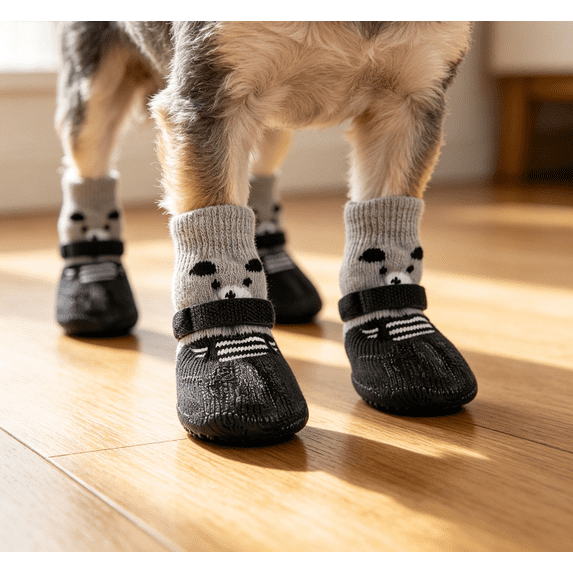 Small Pet Waterproof Paw Cover Silicone Non Slip Dog Rain Socks ...