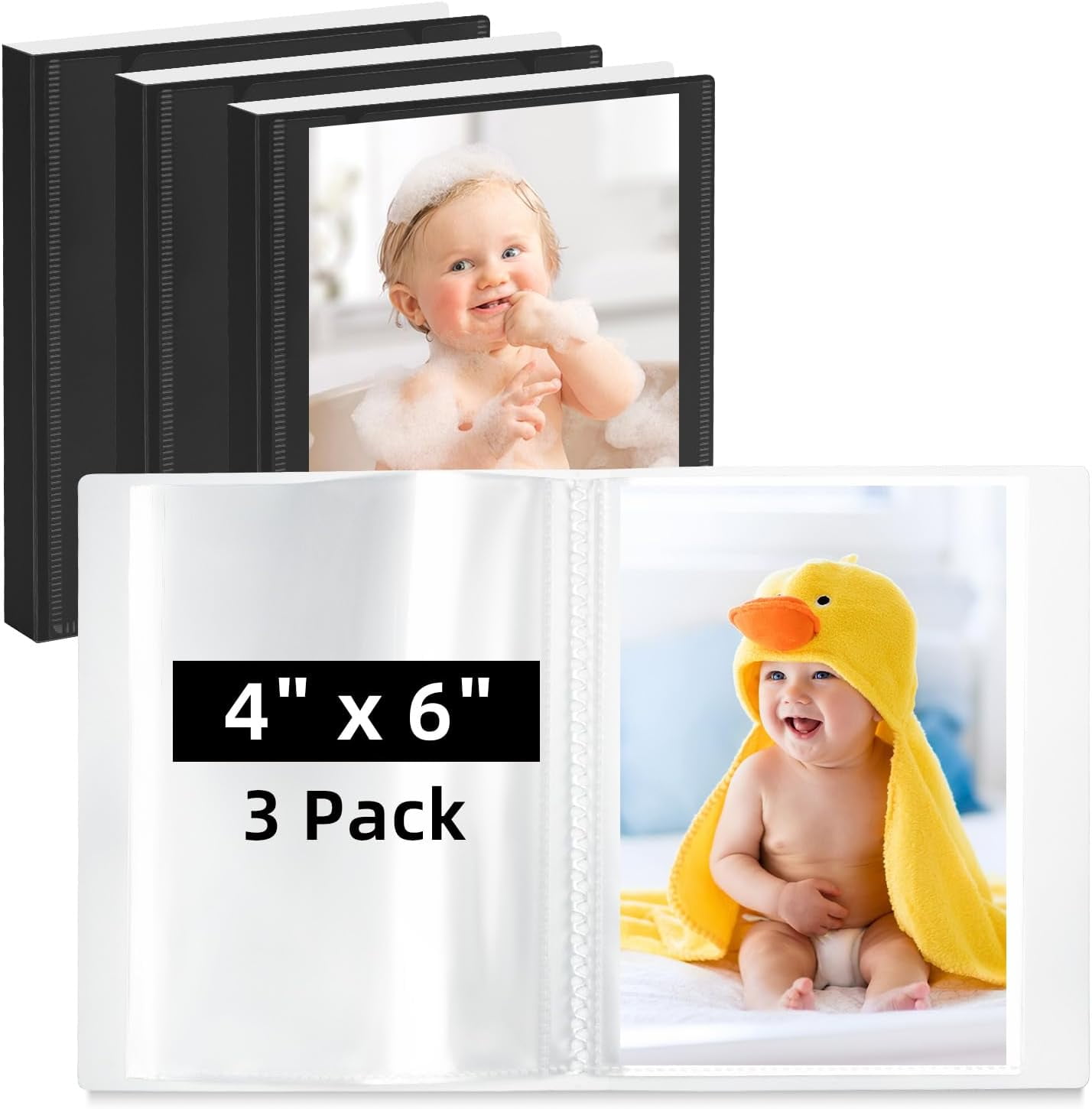 Small Photo Album 3-Pack 4 x 6 Photo Book Album, Each Picture Book ...