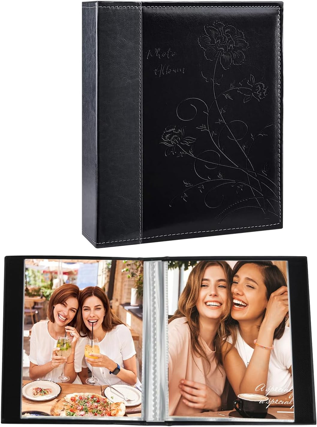 Small Photo Album 4x6 2 Pack, Each Pack with 26 Clear Pages Holds 52 ...