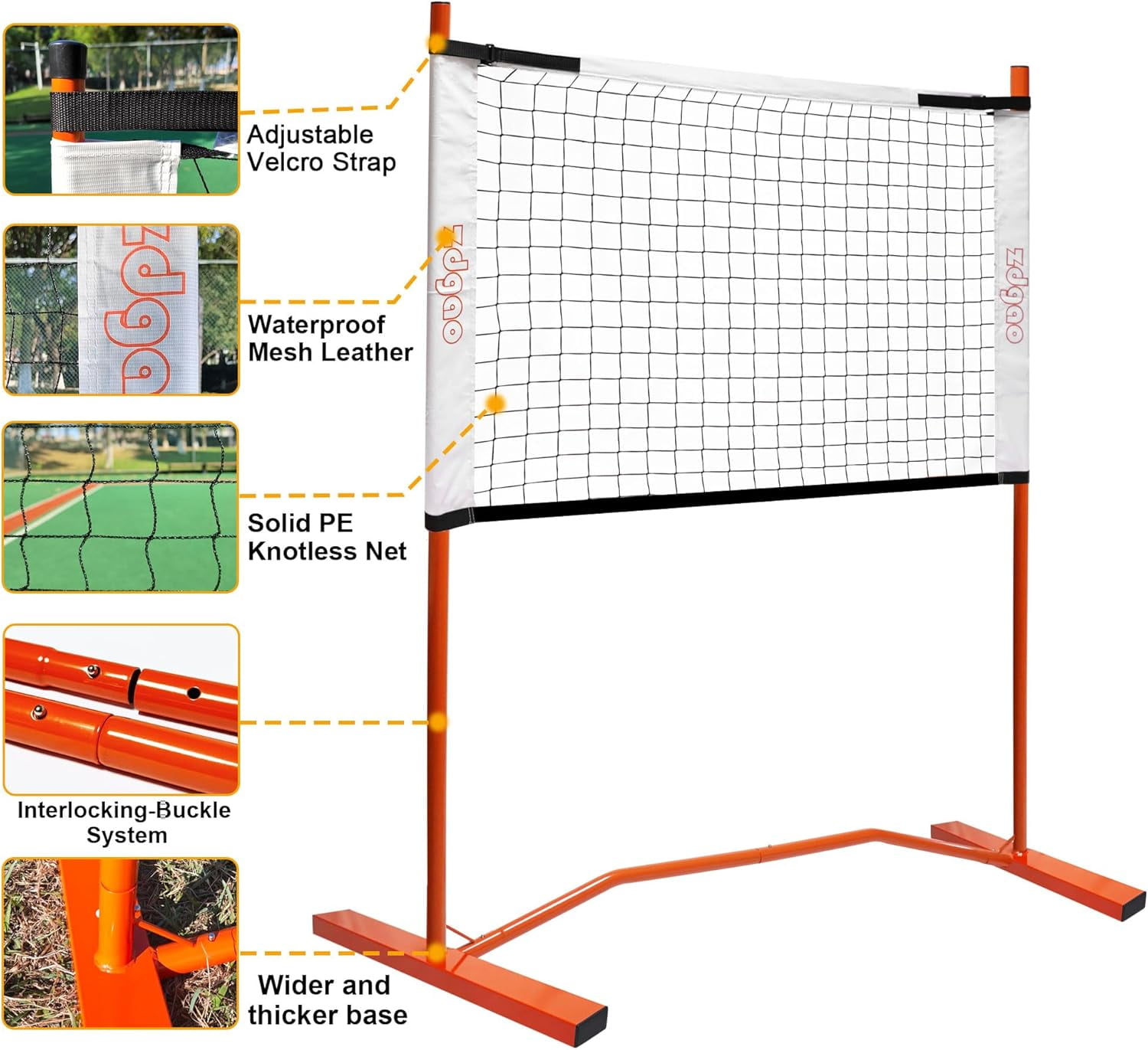 Small Pickleball Net Set - 10FT Pickleball Net, 4FT Adjustable Height ...