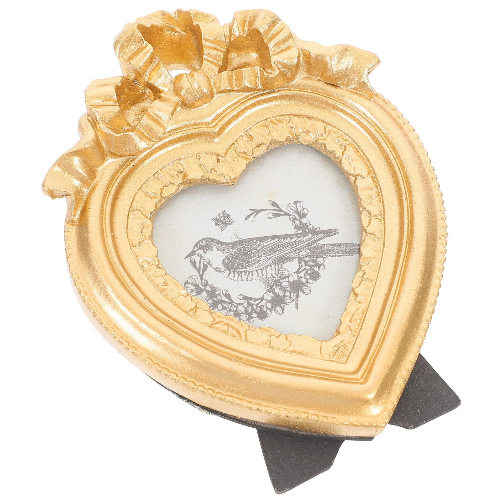 Antique Heart Shaped Picture Frame Vintage Small Embossed Photo Frame ...