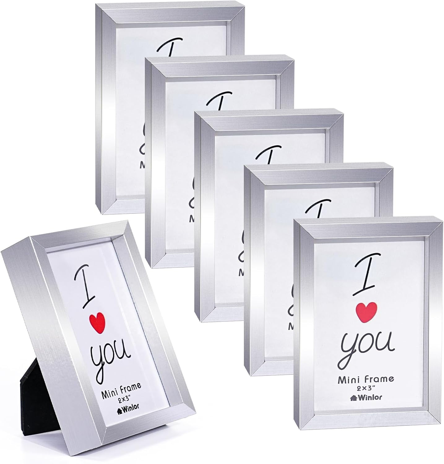 Small Picture Frames, Mini Size Baby Photo Frame, 2x3'', Set of 6, For ...