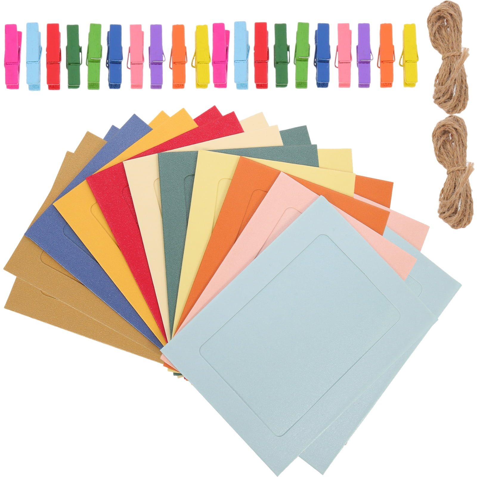 Small Picture Frames Photo Backdrop Hanging Paper Banner Wallet Size ...