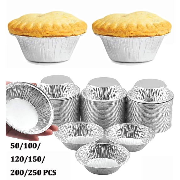 Small Pie Plate 5 Inches (about 12.7 Cm), Disposable Mini Pie Can ...