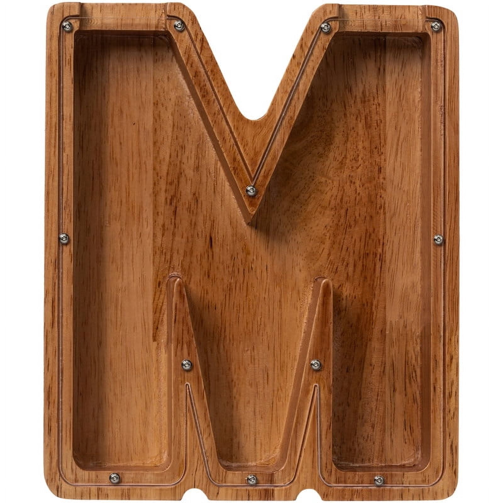 Small Piggy Bank, Wooden Letter Piggy Bank for Kids Boys Girls Gift ...