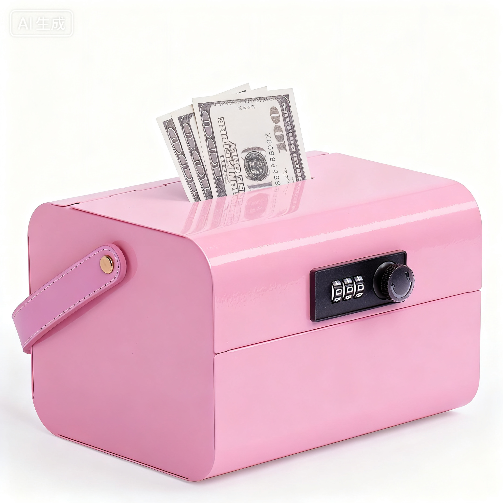Mini Handheld Safe box with Lock - Money Safe and Cash Lock Box for ...