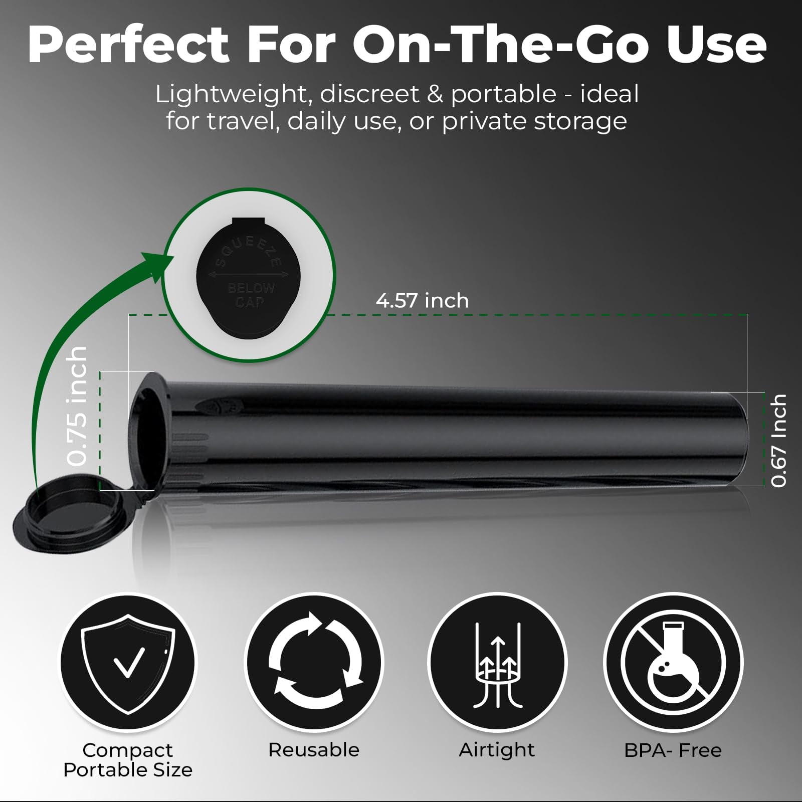 Small Pill Bottle (116mm 10-Pack) | Child Resistant Empty Pill Bottles ...