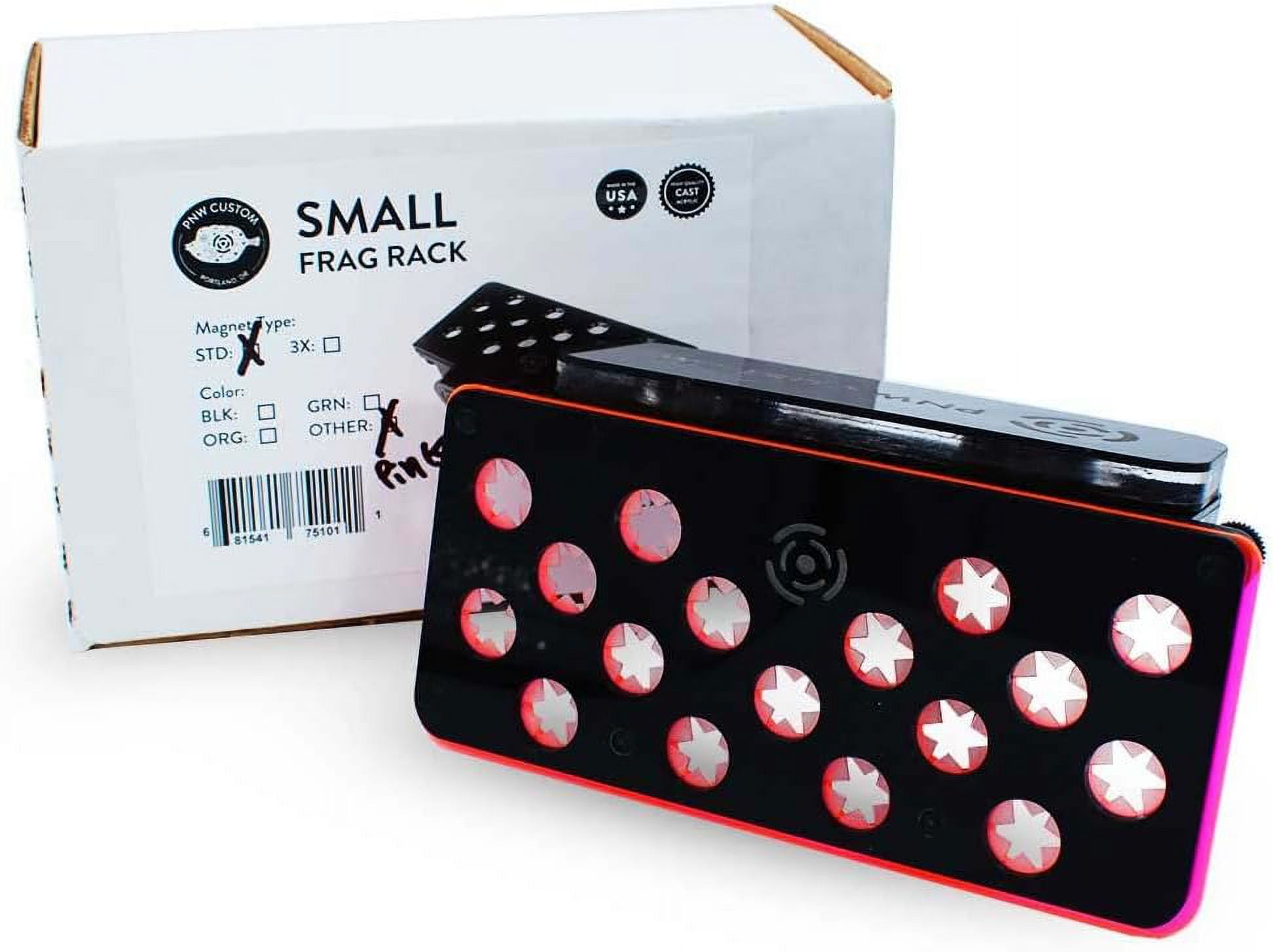 Small Pink Magnetic Coral Frag Rack w/Frag Lock for up to 3/4 Glass ...