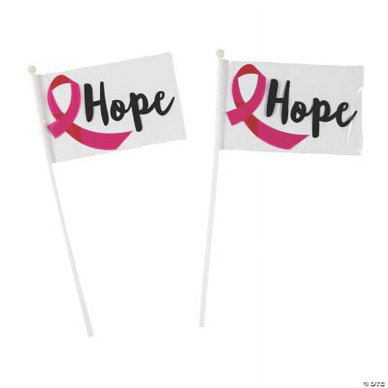 Small Pink Ribbon Flags, Birthday, Party Decor, 12 Pieces - Walmart ...