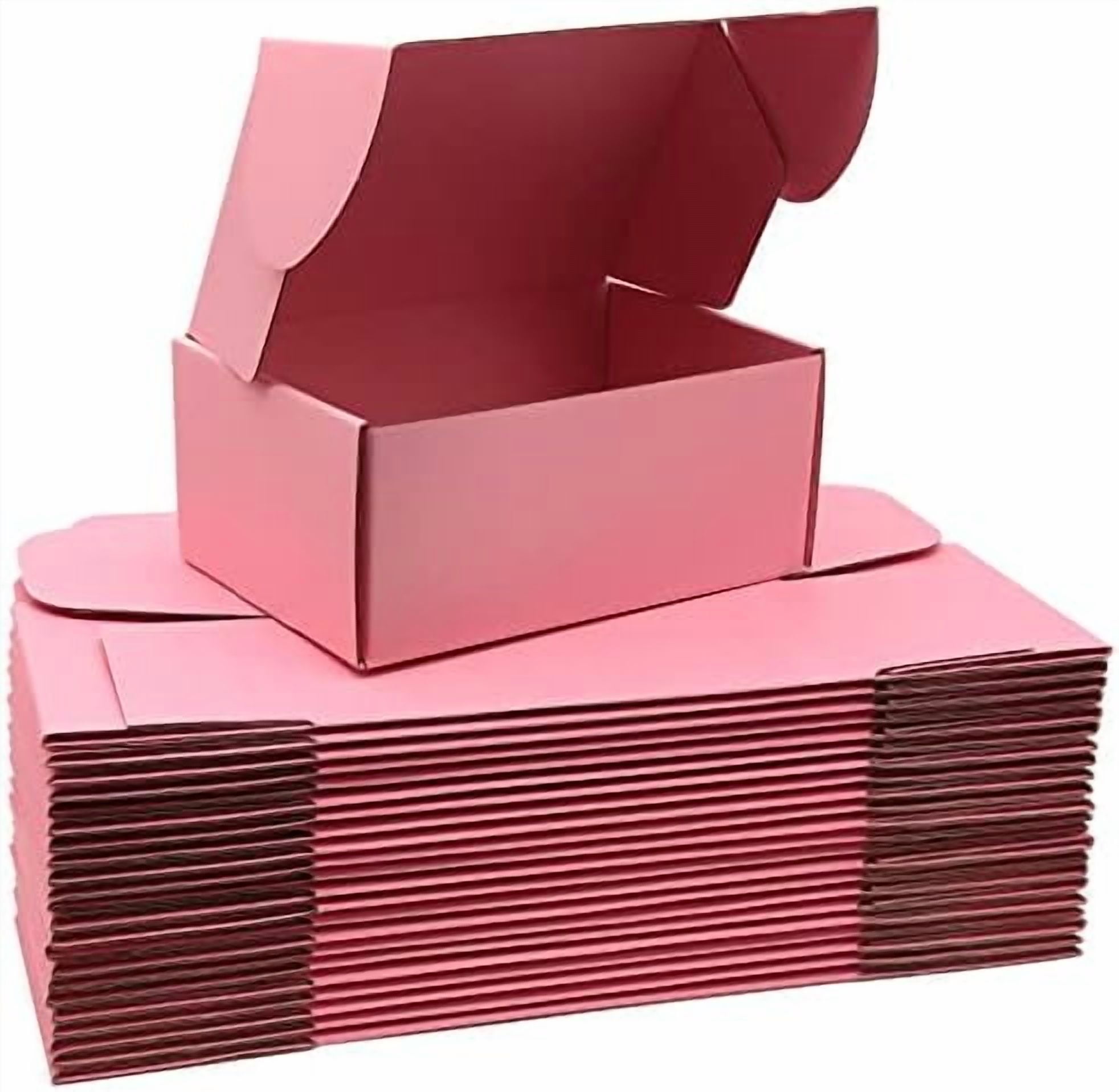 Small Pink Shipping Boxes for Small Business Pack of 25-9x6x4 inches ...