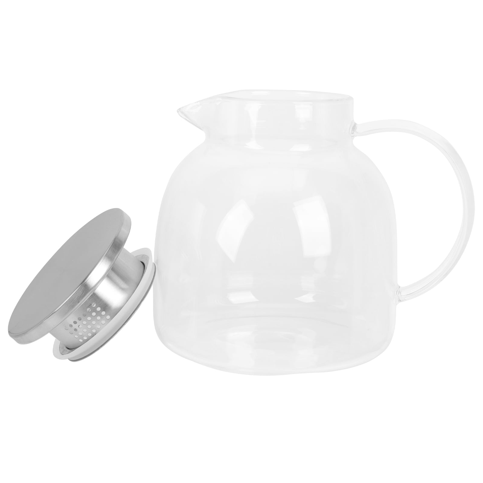 Eease Glass Pitcher with Lid and Spout for Water, Milk, Iced Tea ...