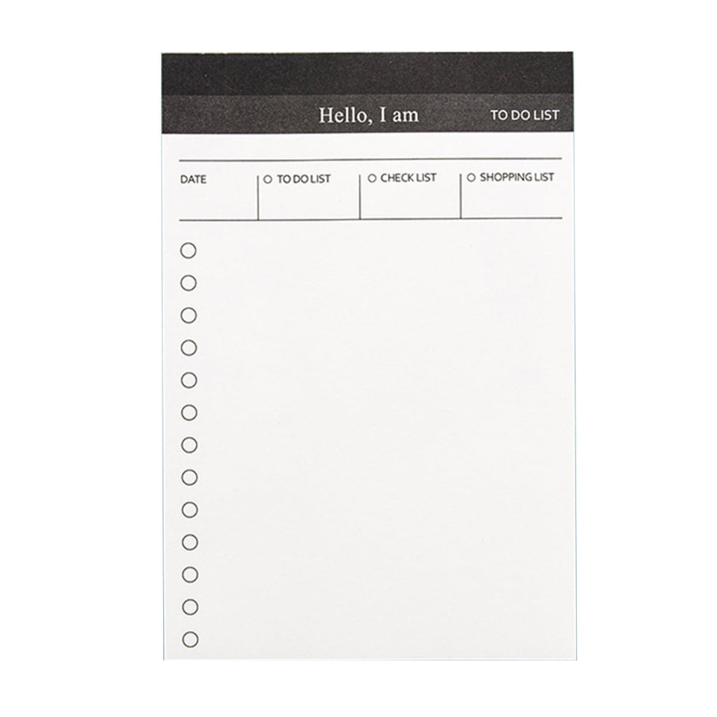 Small Planner Daily Schedule Notepads 50 Sheets Unlined Checklist ...