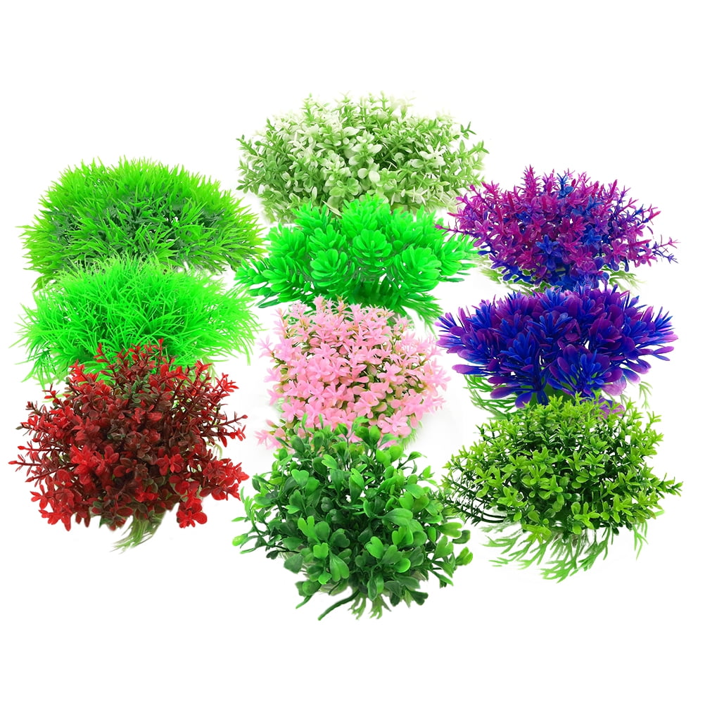 Small Plant Plastic Trim Water Plants Fish Tank Decor Tanks Grass 10 ...