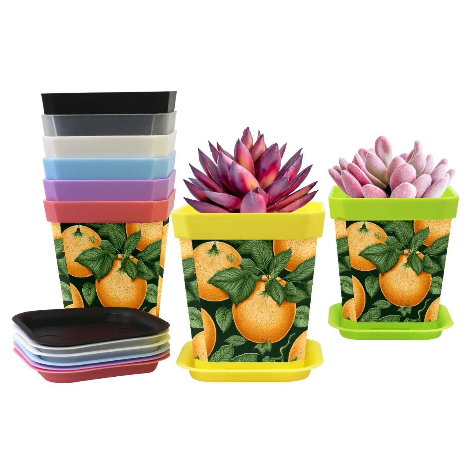 Small Plant Pots, 8 Pack Flower Pots, Planters for Indoor Plants ...