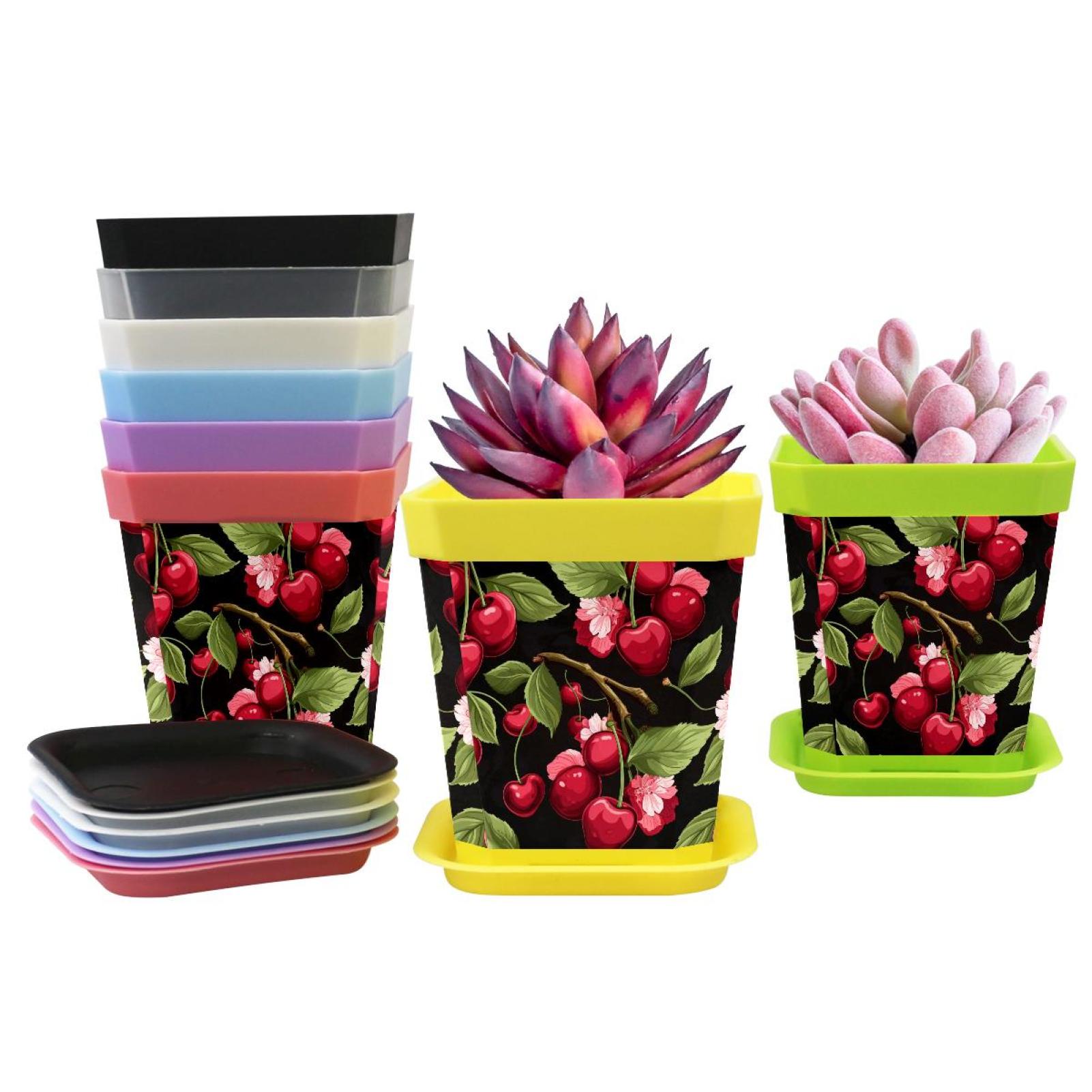 Small Plant Pots, 8 Pack Flower Pots, Planters for Indoor Plants ...