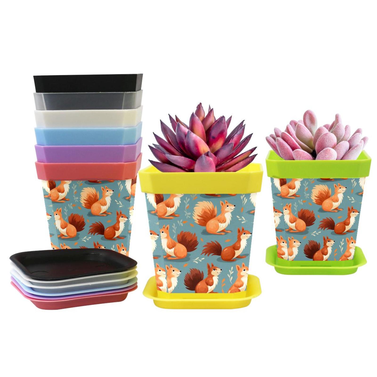 Small Plant Pots, 8 Pack Flower Pots, Planters for Indoor Plants ...