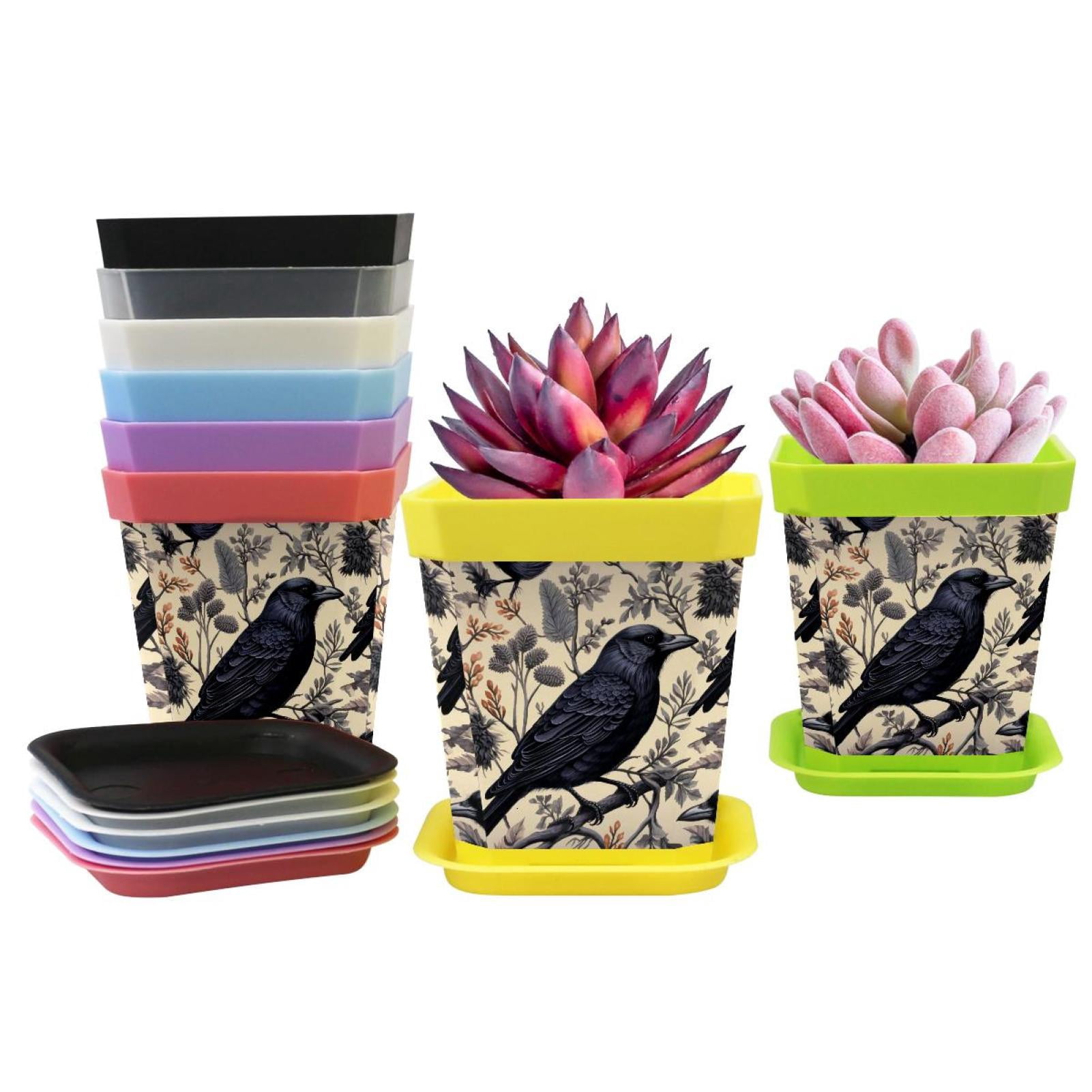 Small Plant Pots, 8 Pack Flower Pots, Planters for Indoor Plants ...