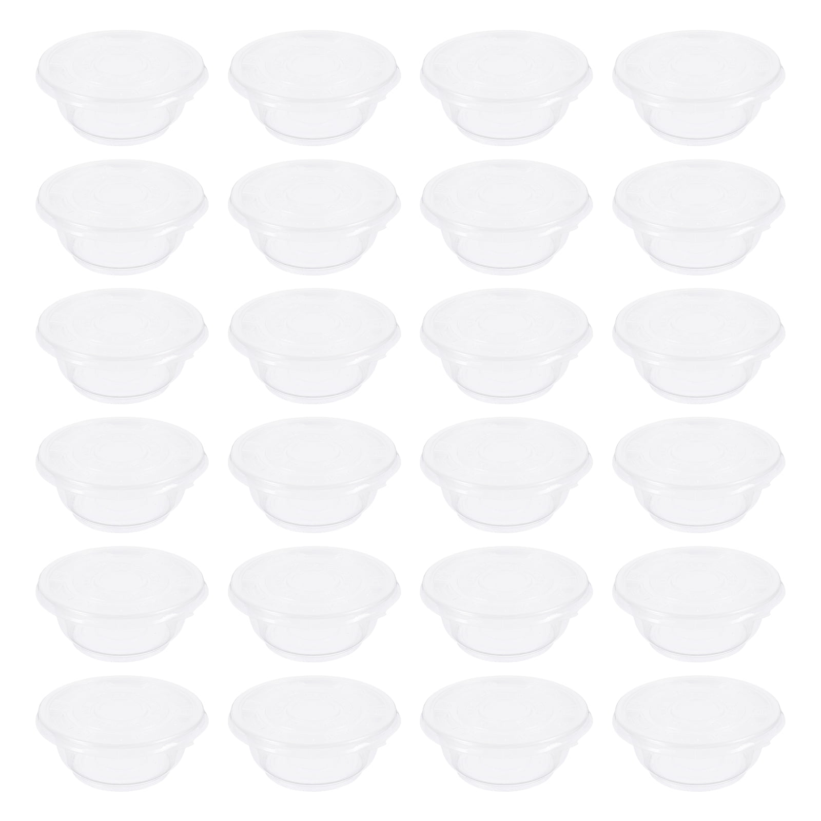Small Plastic Containers With Lids 50 Sets Takeaway Bowl Plastic Bowl ...