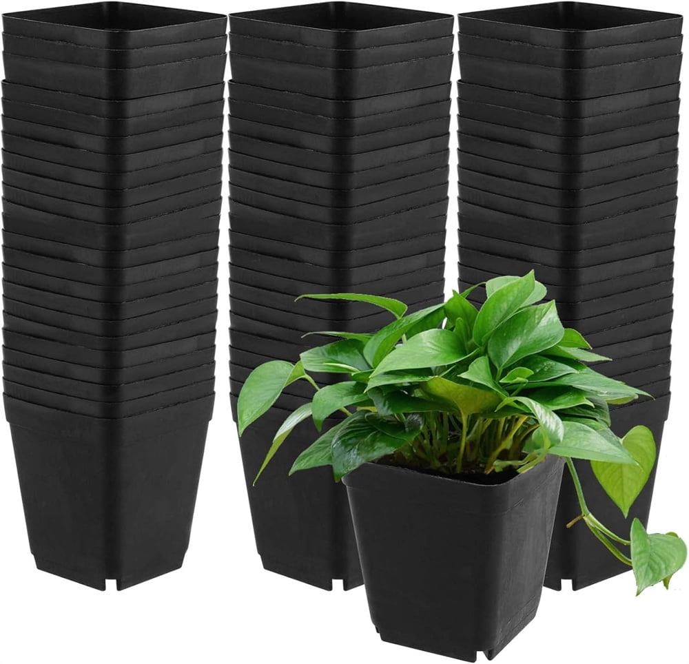 Small Plastic Flower Planting Pots,Square Nursery Pot,Thick Transplant ...