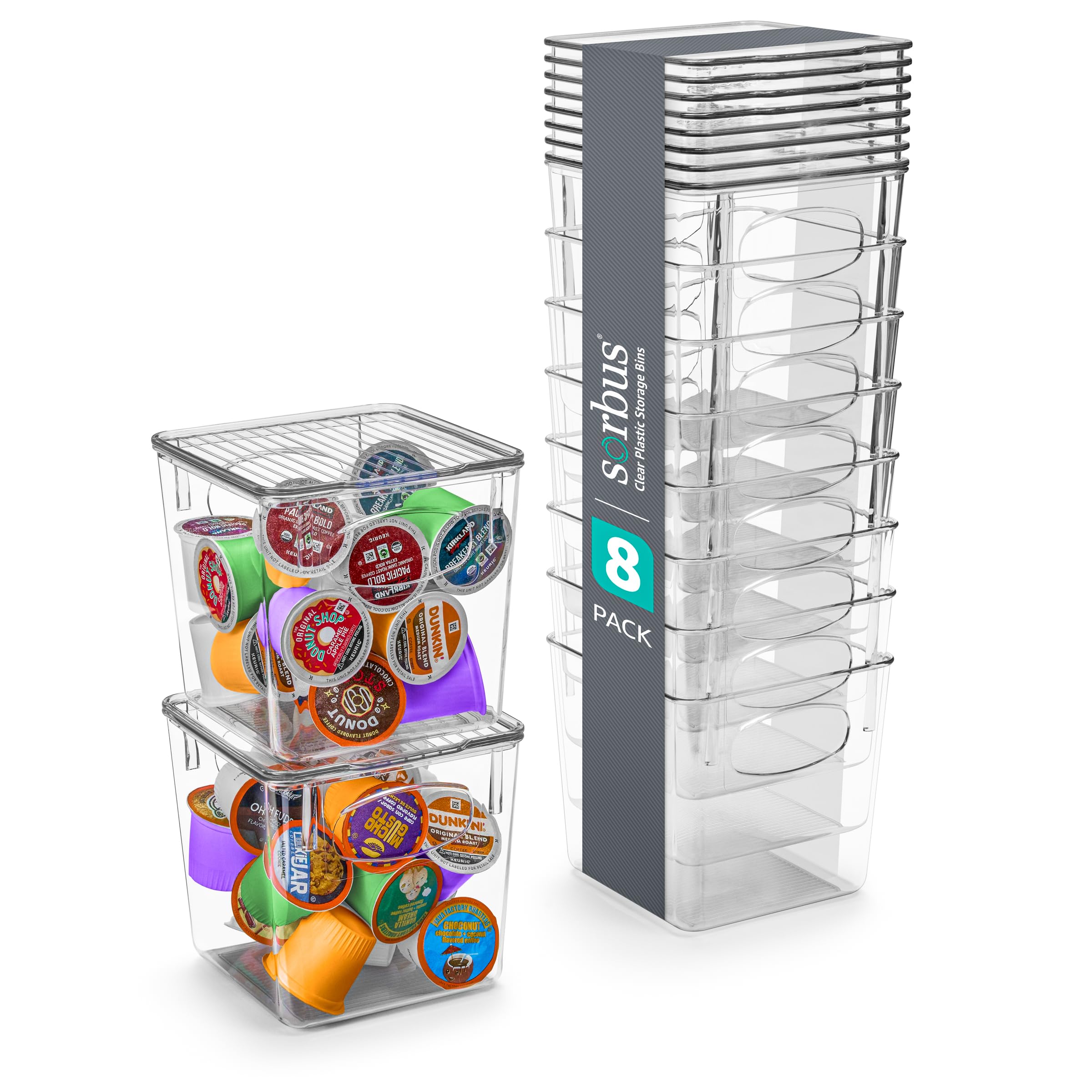 Small Plastic K Cup Storage Bins - Nespresso Pods Holder, Vertuo Pod ...