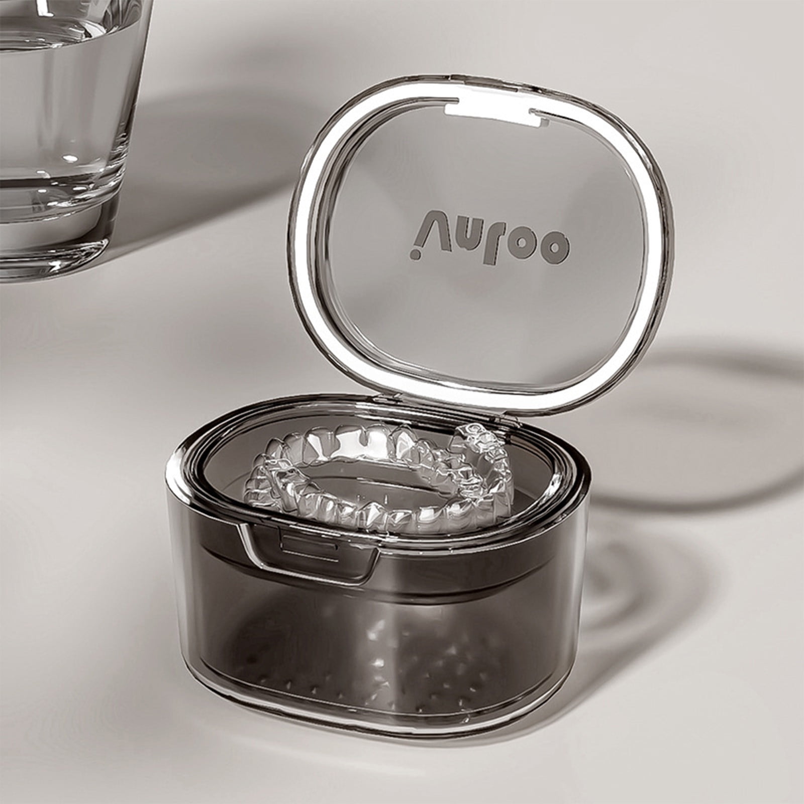 Small Plastic Retainer Storage Case, Dental Appliance Box, Portable ...