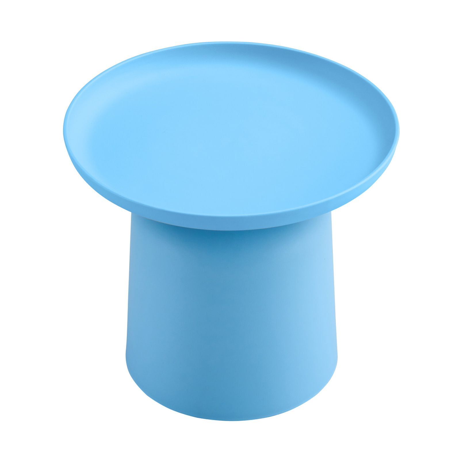 Small Plastic Round Side Table, Plastic Pail-shaped Modern Simple Round ...