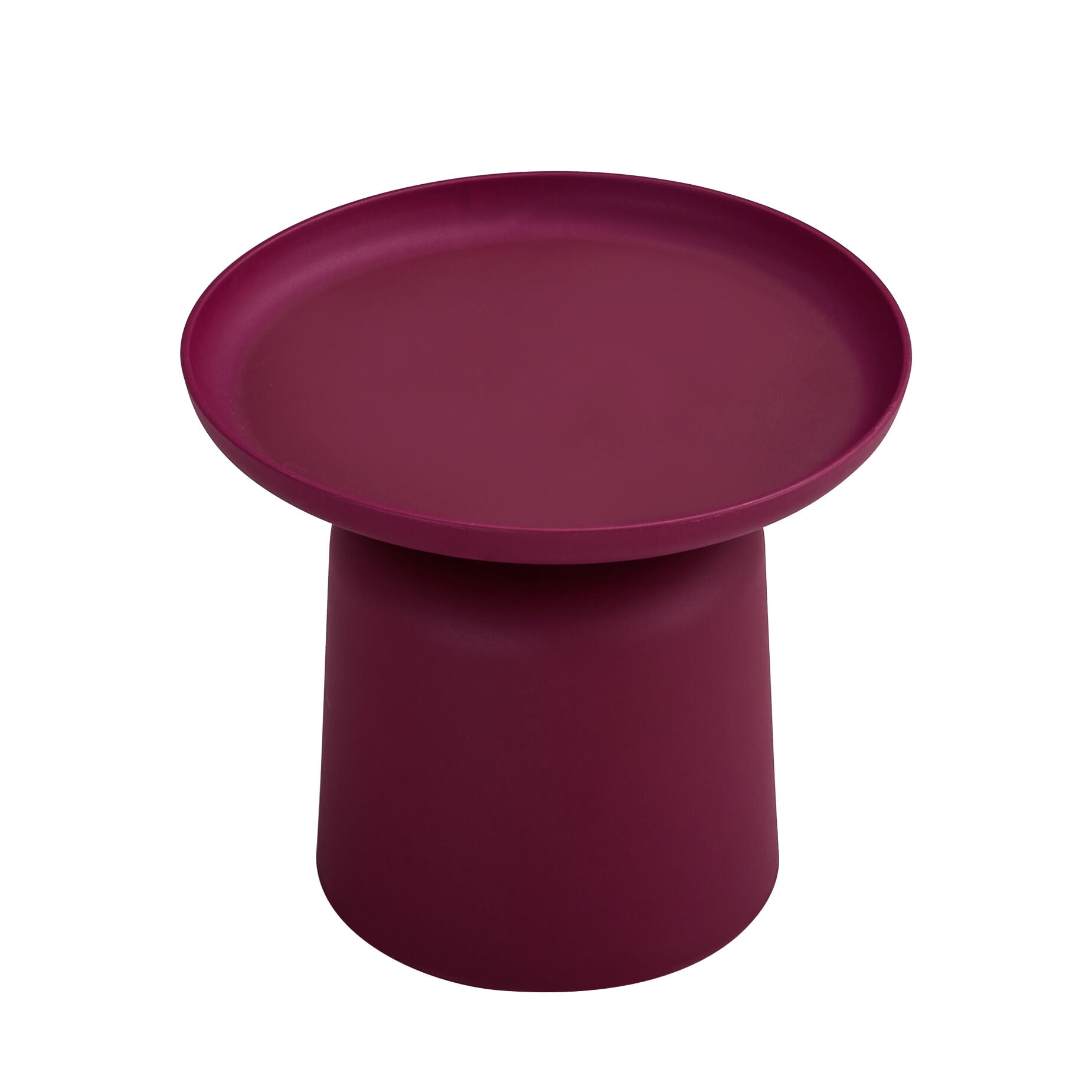 Small Plastic Round Side Table, Plastic Pail-shaped Modern Simple Round ...