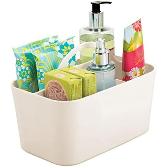Small Plastic Shower/Bath Storage Organizer Caddy Tote with Handle for ...