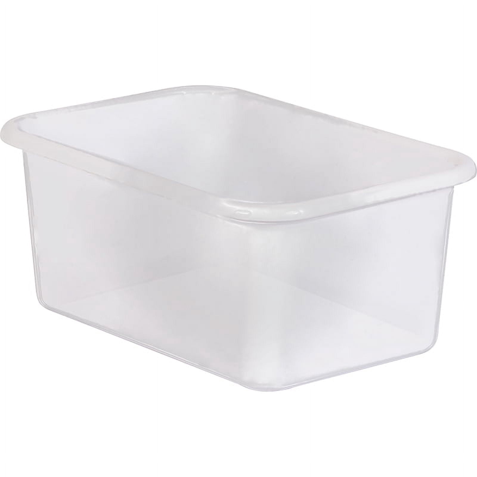Small Plastic Storage Bin, Clear | Bundle of 10 Each - Walmart.com