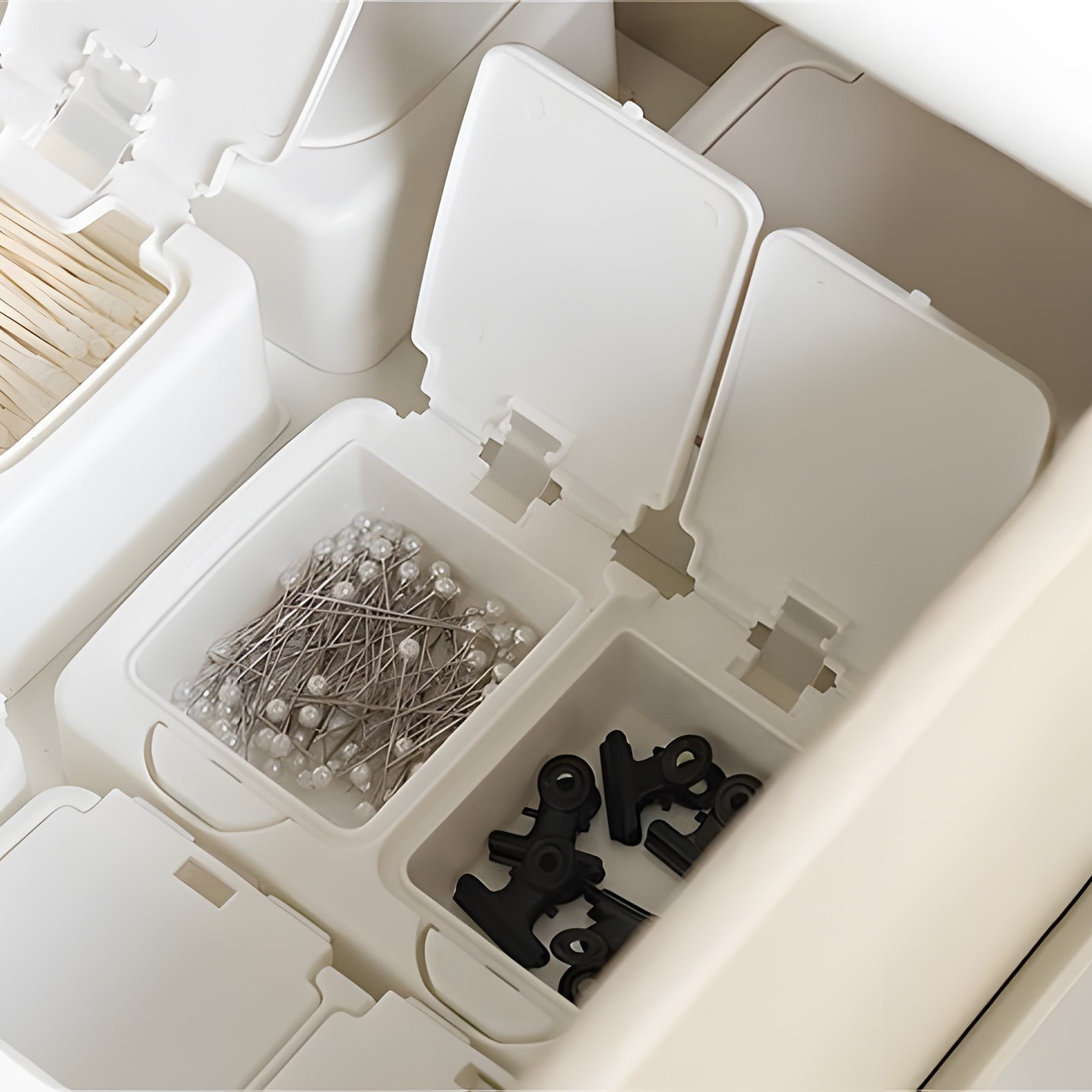 Small Plastic Storage Box Containers with Lids, Mini Bins - Reusable ...