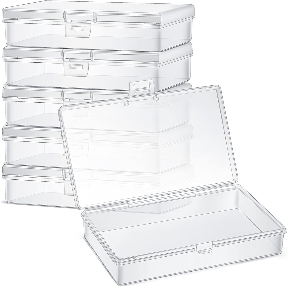 Small Plastic Storage Containers,Rectangle Clear Plastic Boxes with ...