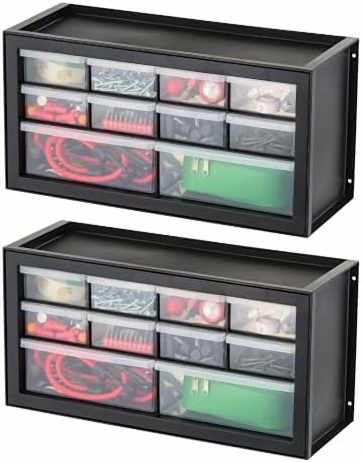 Small Plastic Storage Drawers, 10-Drawer - 2 Pack, Stackable Teacher ...