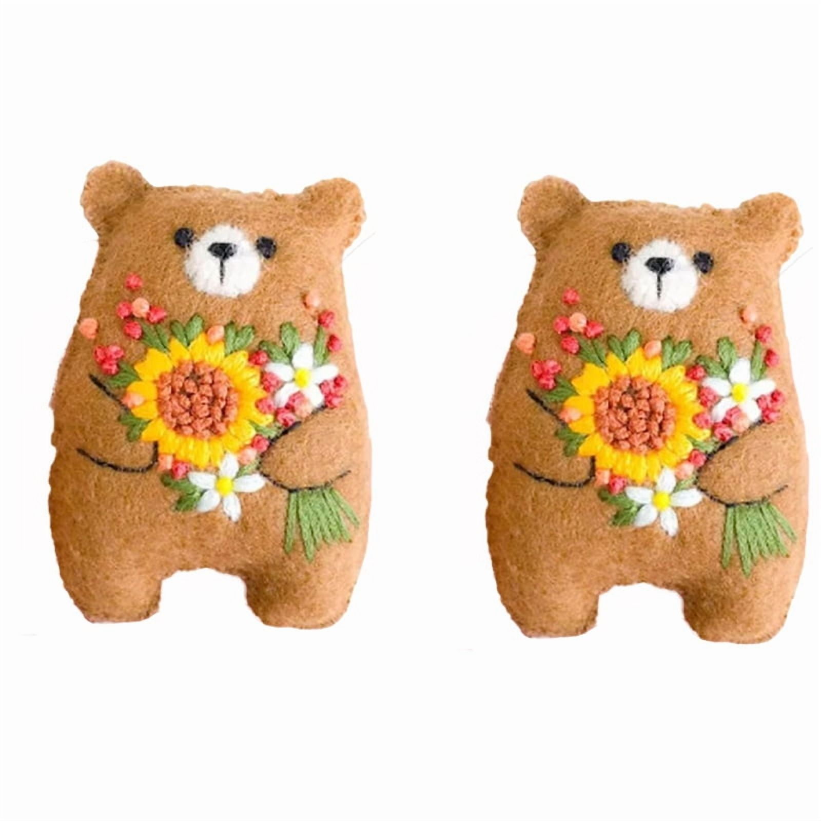 Small Pocket Hug Bouquet Bear, Cute Floral Miniature Bouquet Bear, Gift ...