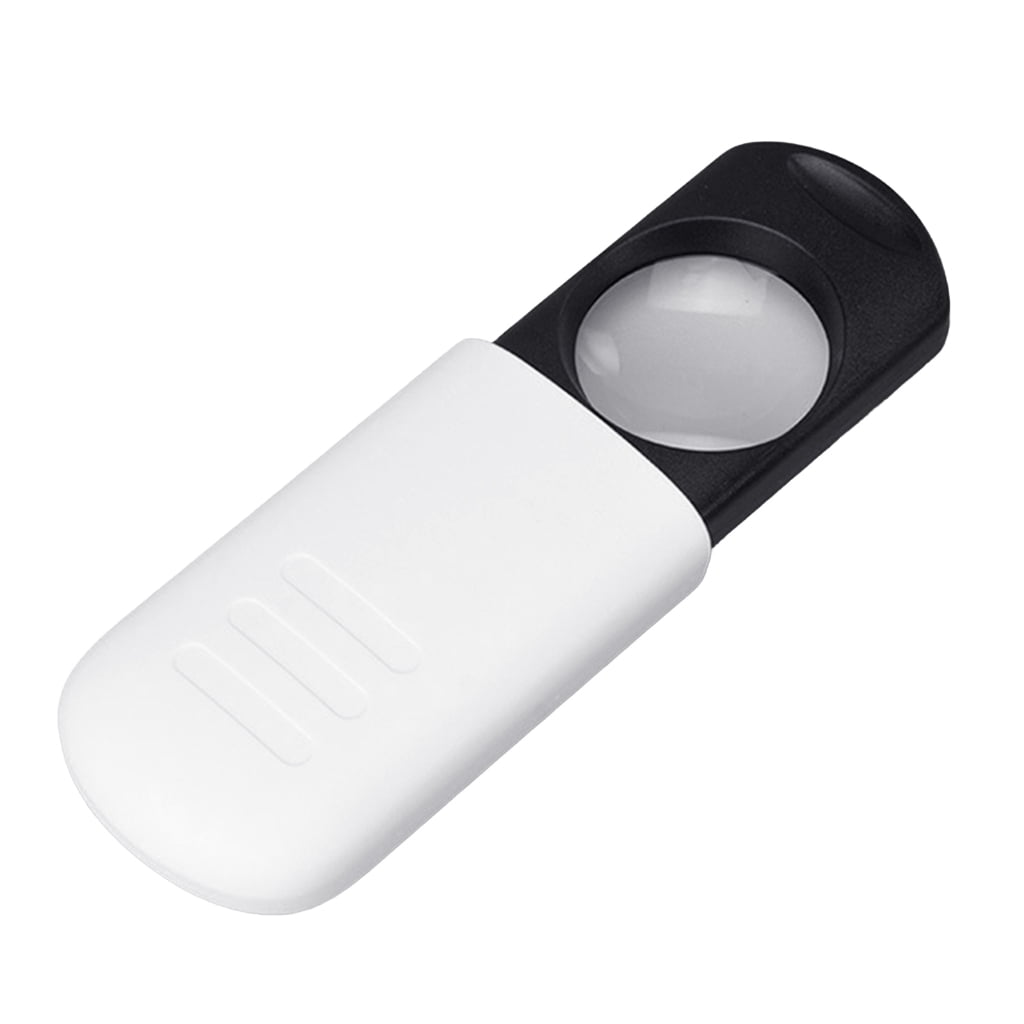 Small Pocket Magnifying Glass with Light 8X Magnifiers for Science ...