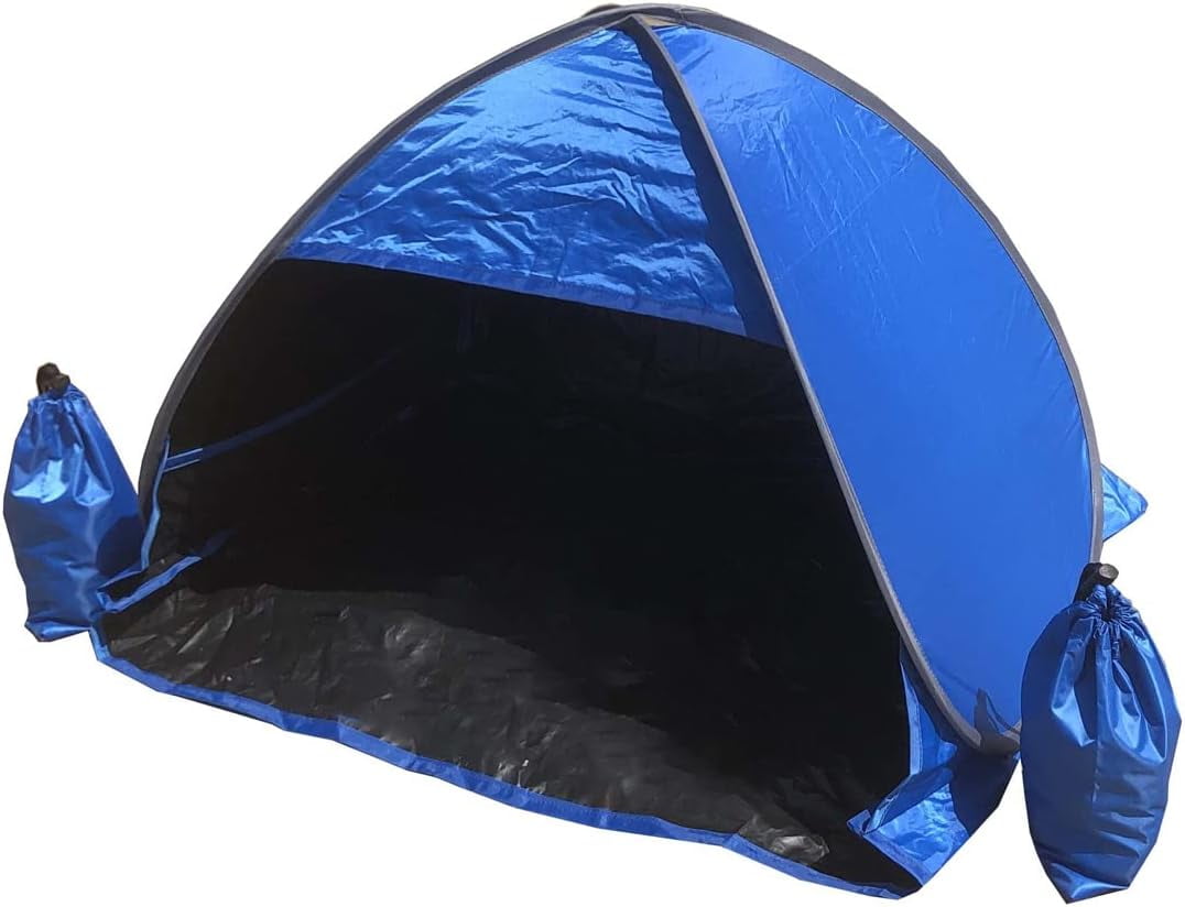 Small Pop-up Head Tent Portable Beach Shade with Two Sand Bags, Mini ...
