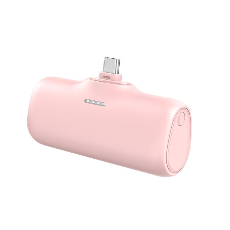 Small Portable Charger 5000mAh, Ultra-Compact USB C Power Bank Built in ...