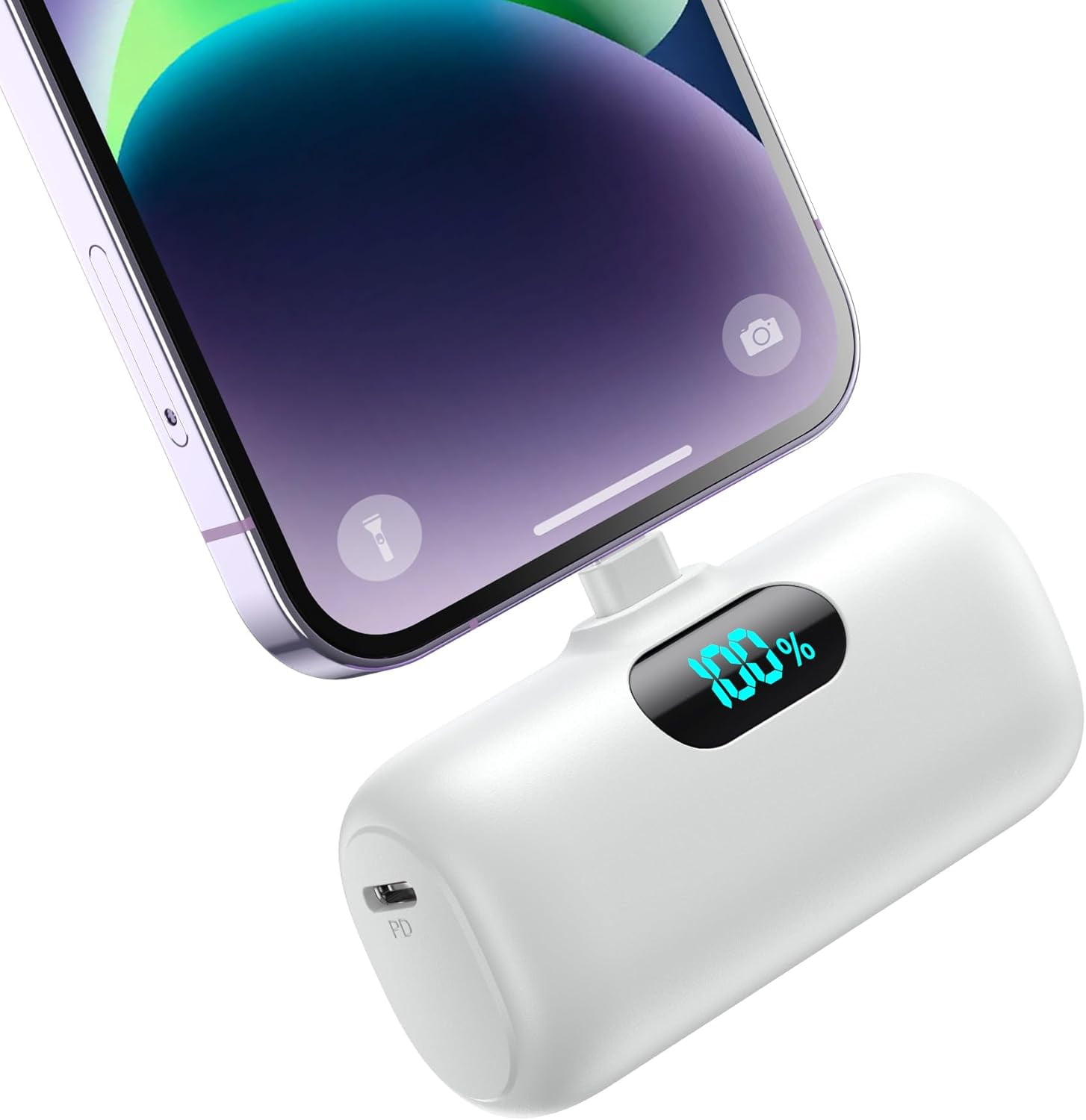 Small Portable Charger for iPhone,Upgraded 5000mAh PD Fast Charging ...