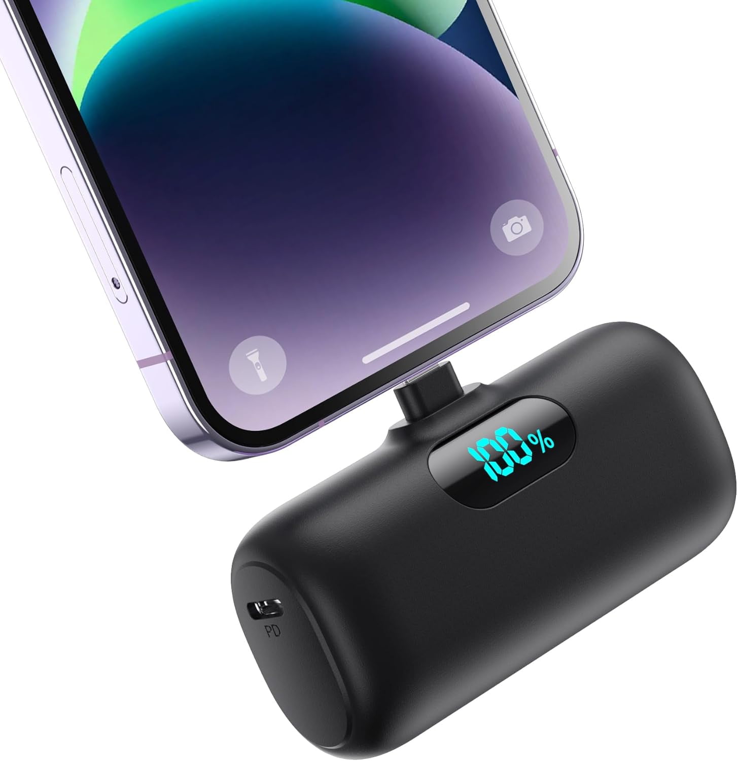 Small Portable Charger for iPhone,Upgraded 5000mAh PD Fast Charging ...